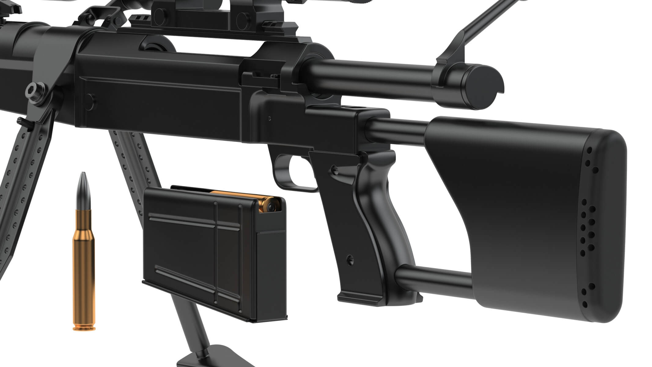Zastava M93 Black Arrow Anti-Materiel Rifle 3D Model by frezzy