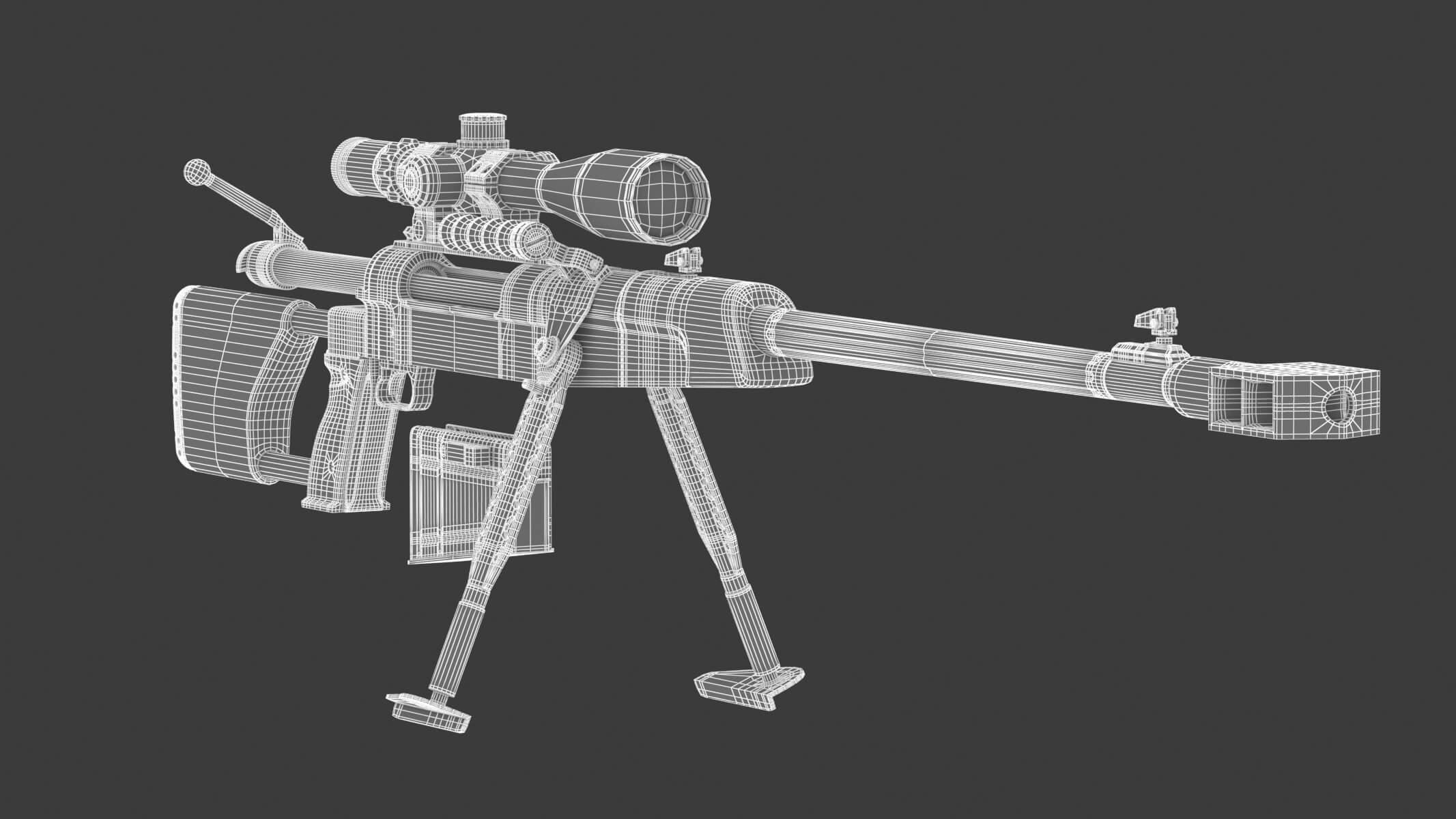 Zastava M93 Black Arrow Anti-Materiel Rifle 3D Model by frezzy