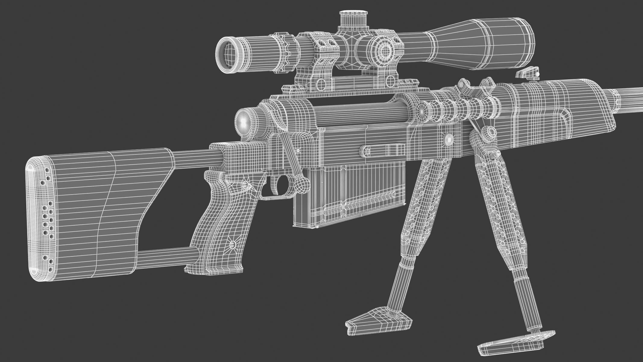 Zastava M93 Black Arrow Anti-Materiel Rifle 3D Model by frezzy