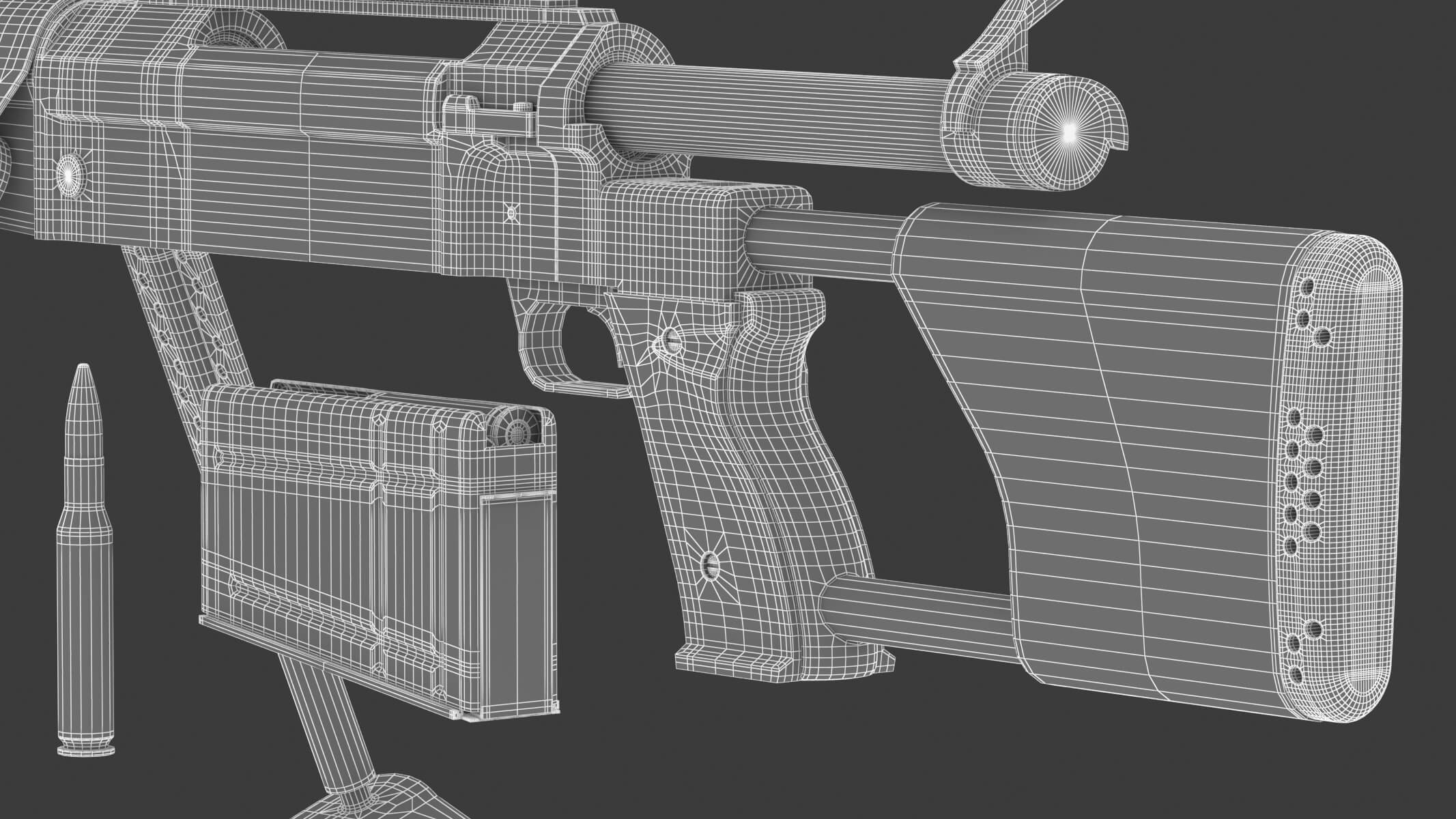 Zastava M93 Black Arrow Anti-Materiel Rifle 3D Model by frezzy