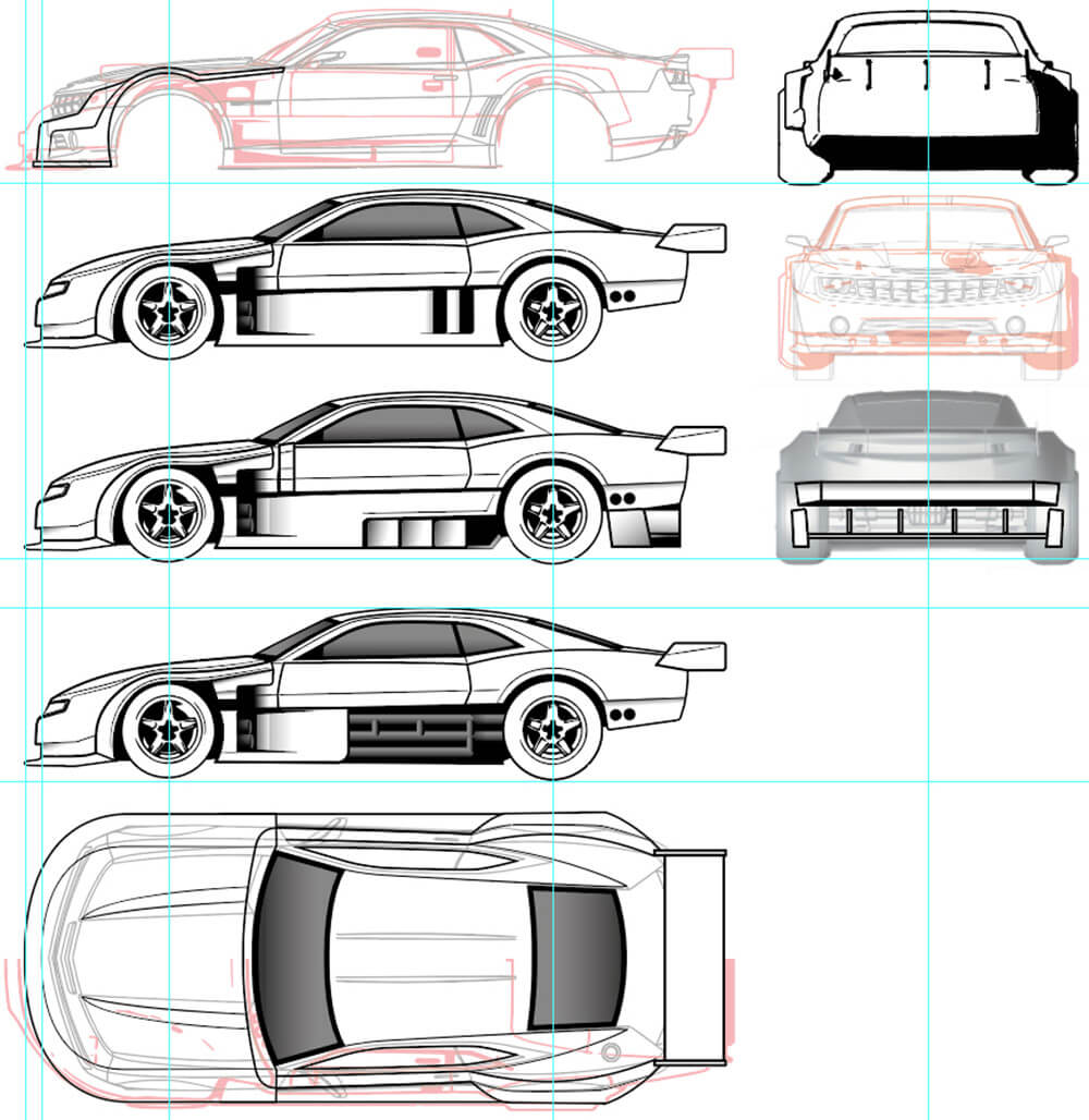 Camaro TC Concept 2024 - 3D Model by FRotondi