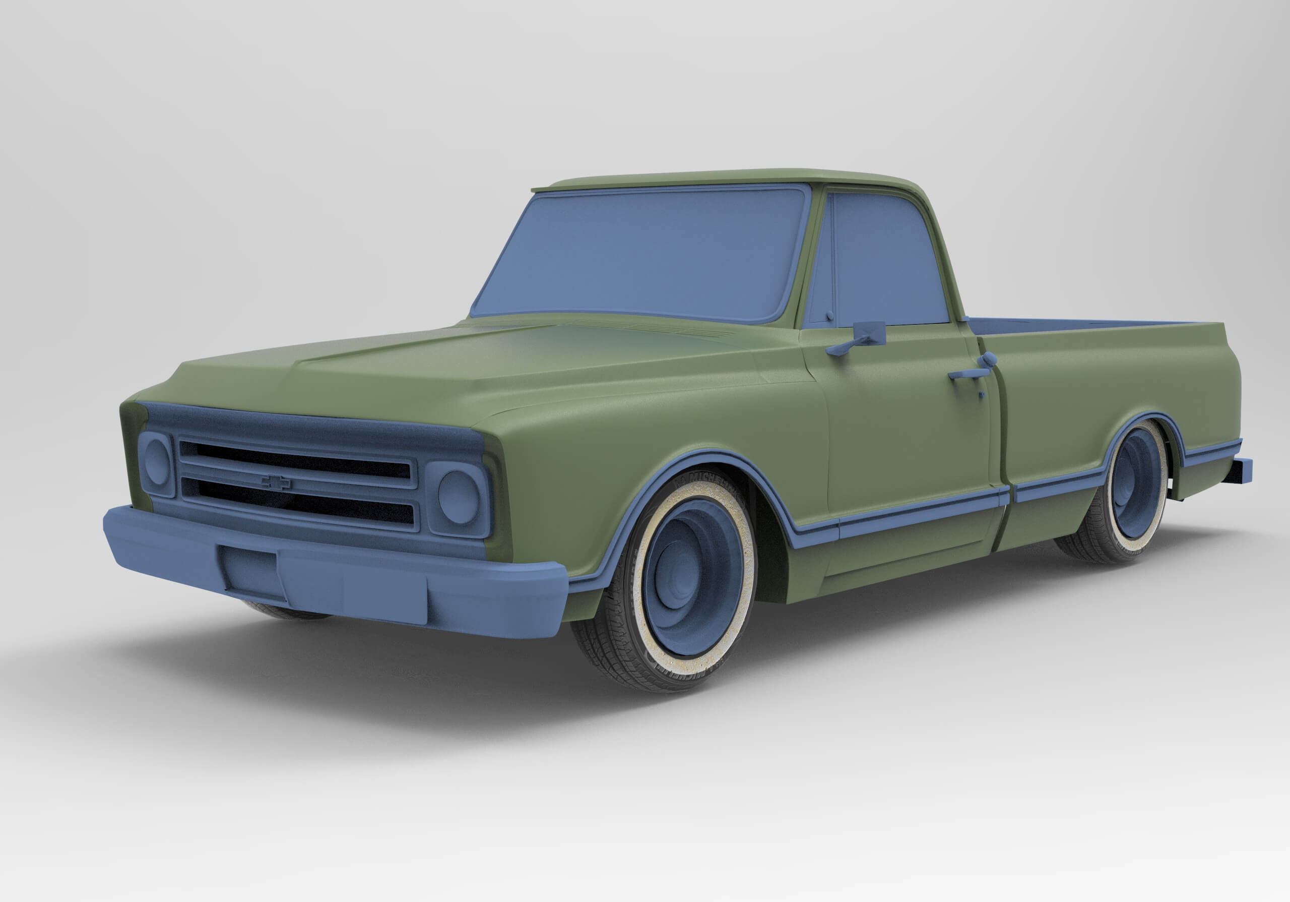 Chevrolet C10 1968 - 3D Model by FRotondi