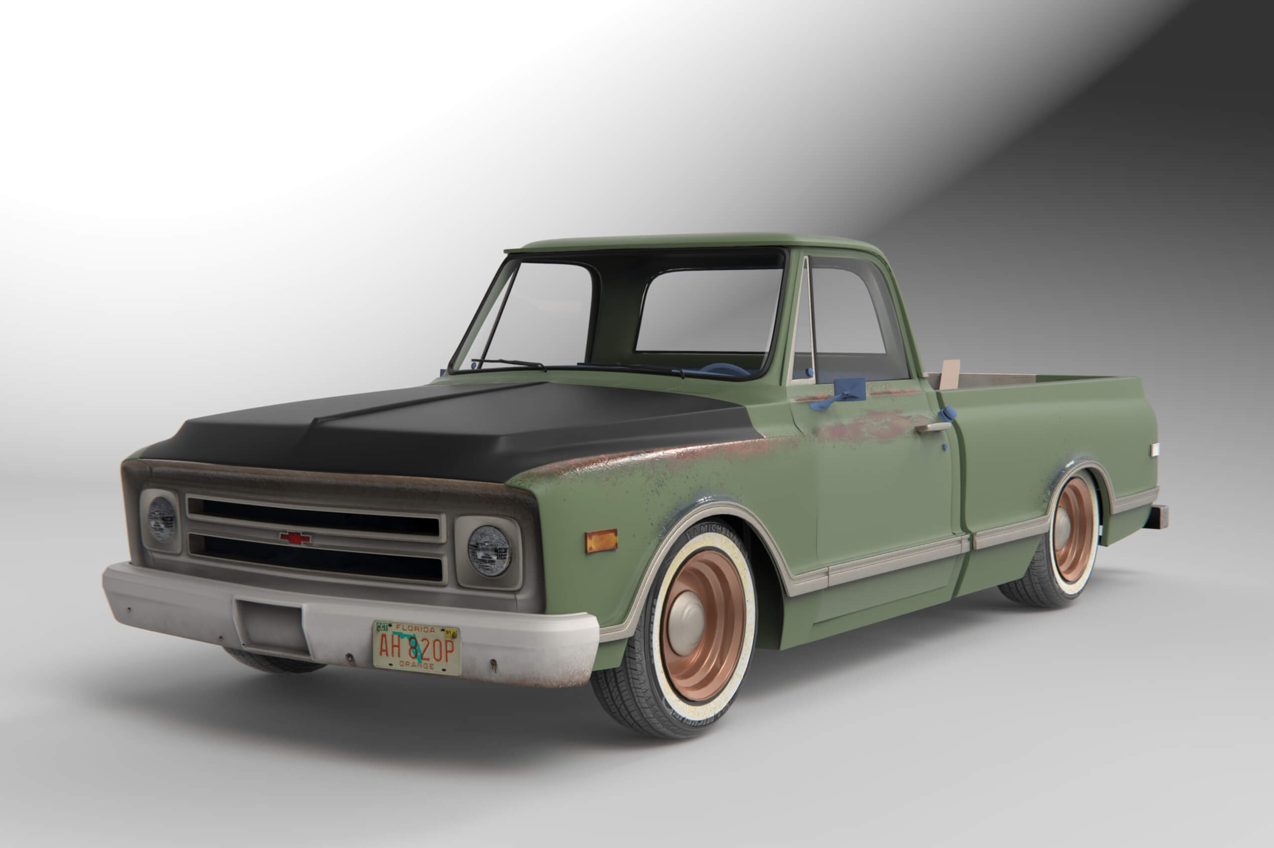 Chevrolet C10 1968 - 3D Model by FRotondi