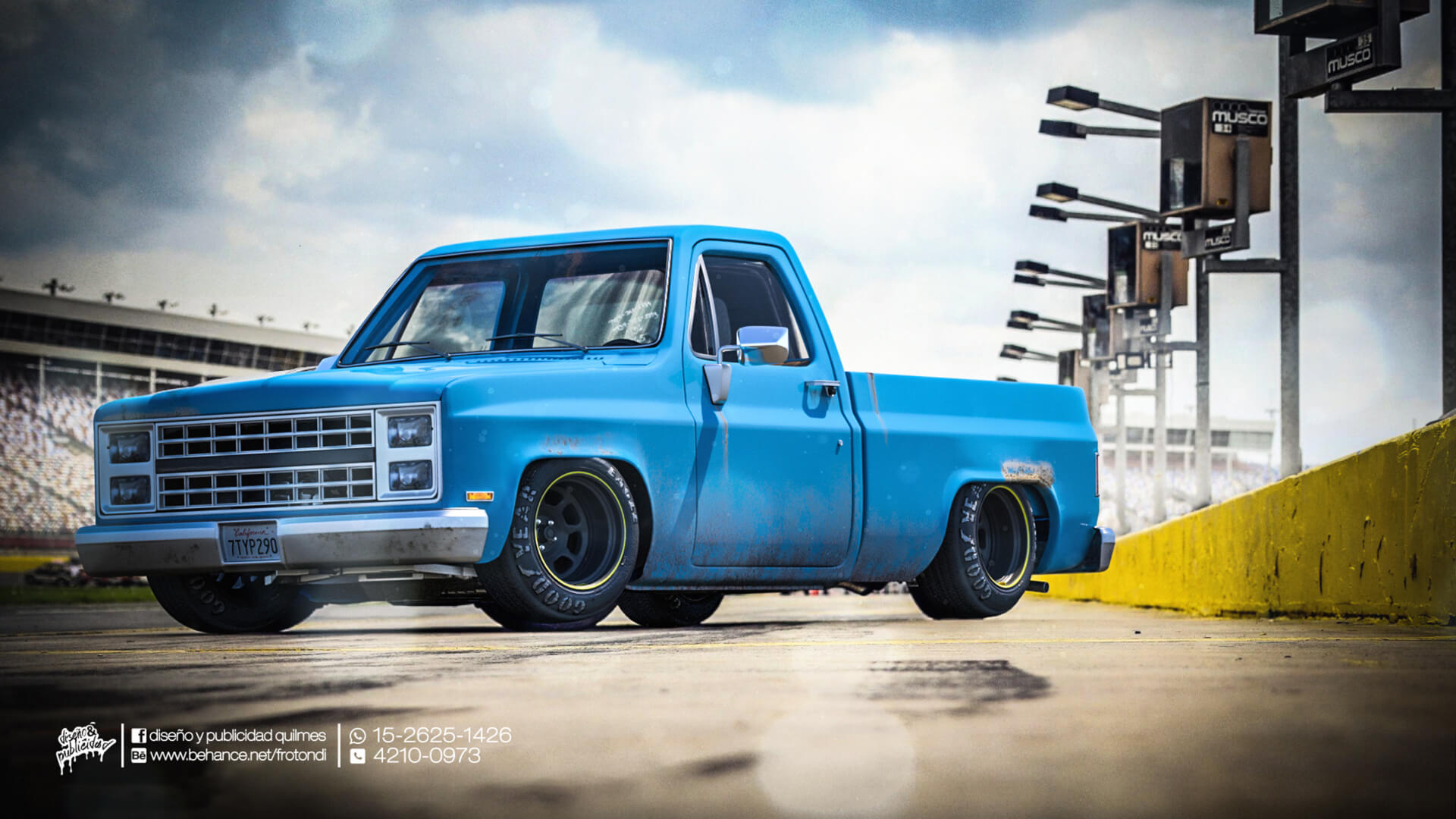 Chevrolet C10 1985 by FRotondi | RenderHub Wallpapers