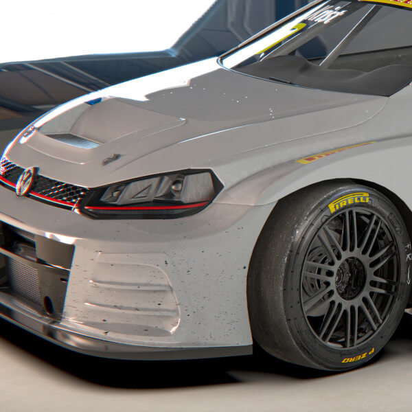 VW Golf TCR Racing Car 3D Render | RenderHub Gallery