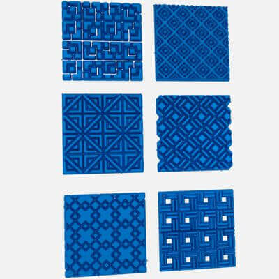 Six Tilable Patterns - 3D Print Model by fskystudios