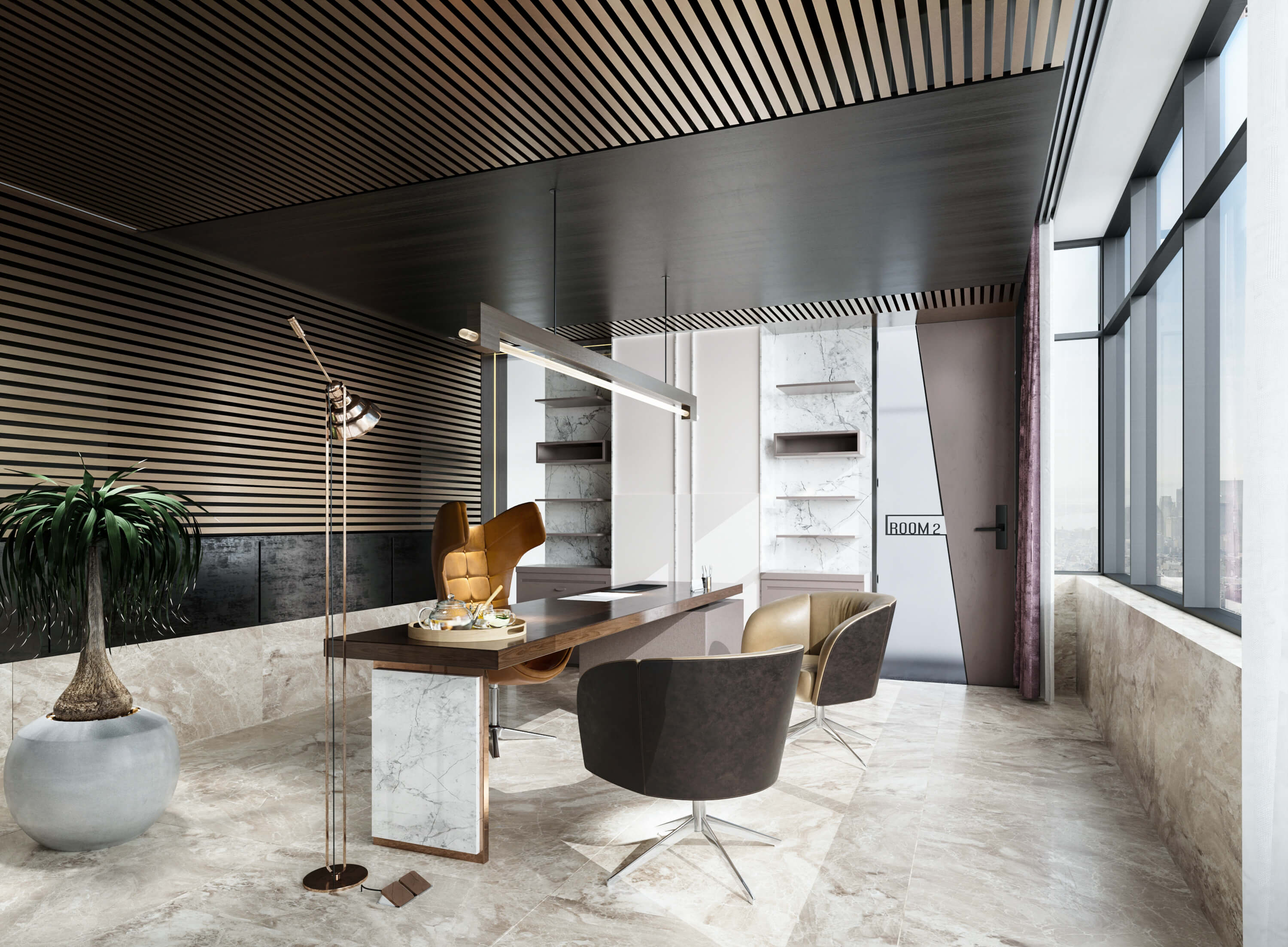 Italian Office 3D Render, Digital Art by fsy