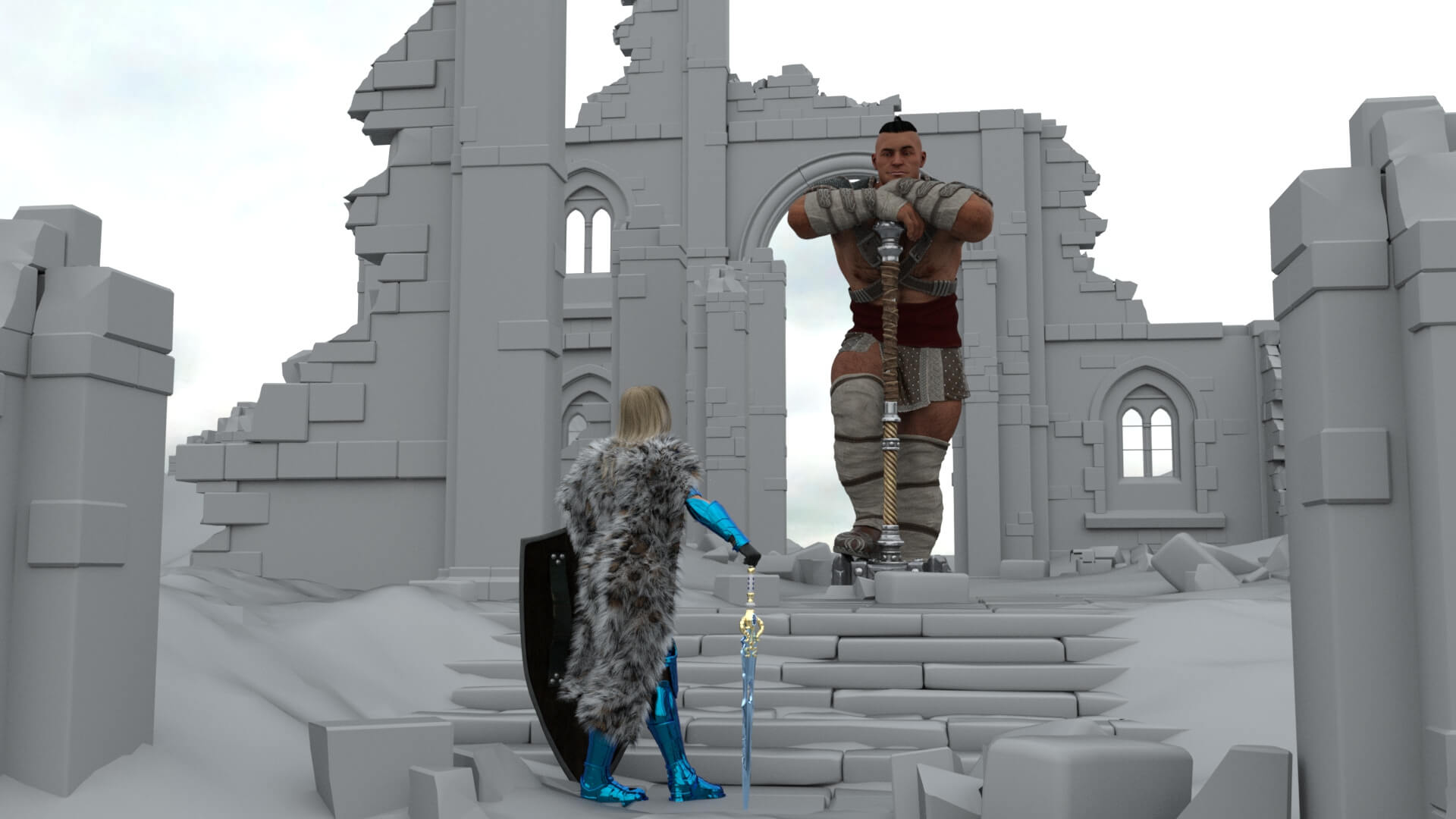 Humm what to do with you 3D Render, Digital Art by Ftalbert