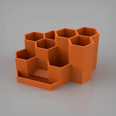 Desk Organizer - 3D Model by Furqan03