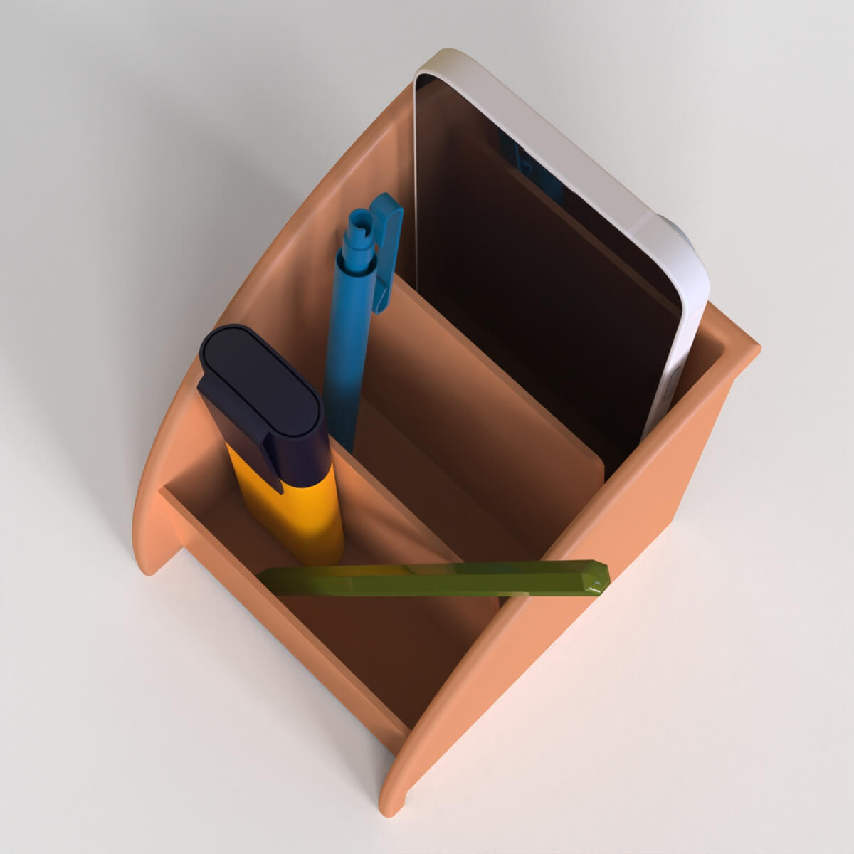 Desktop Organizer - 3D Model by Furqan03