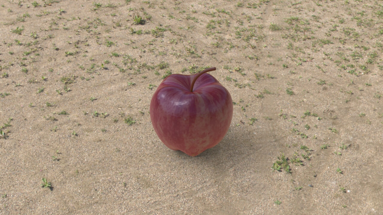 Apple 3D Render, Digital Art by Furqan03