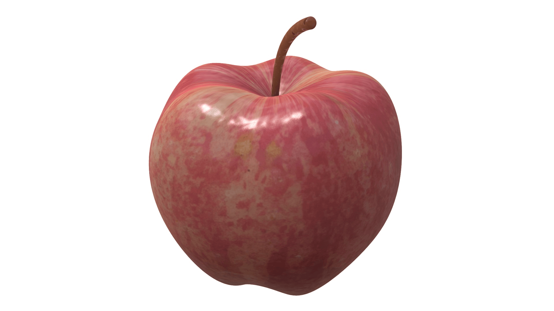 Apple 3D Render, Digital Art by Furqan03
