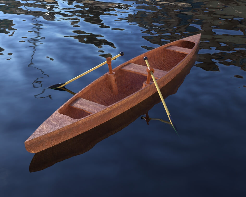 Boat 3D Render, Digital Art by Furqan03