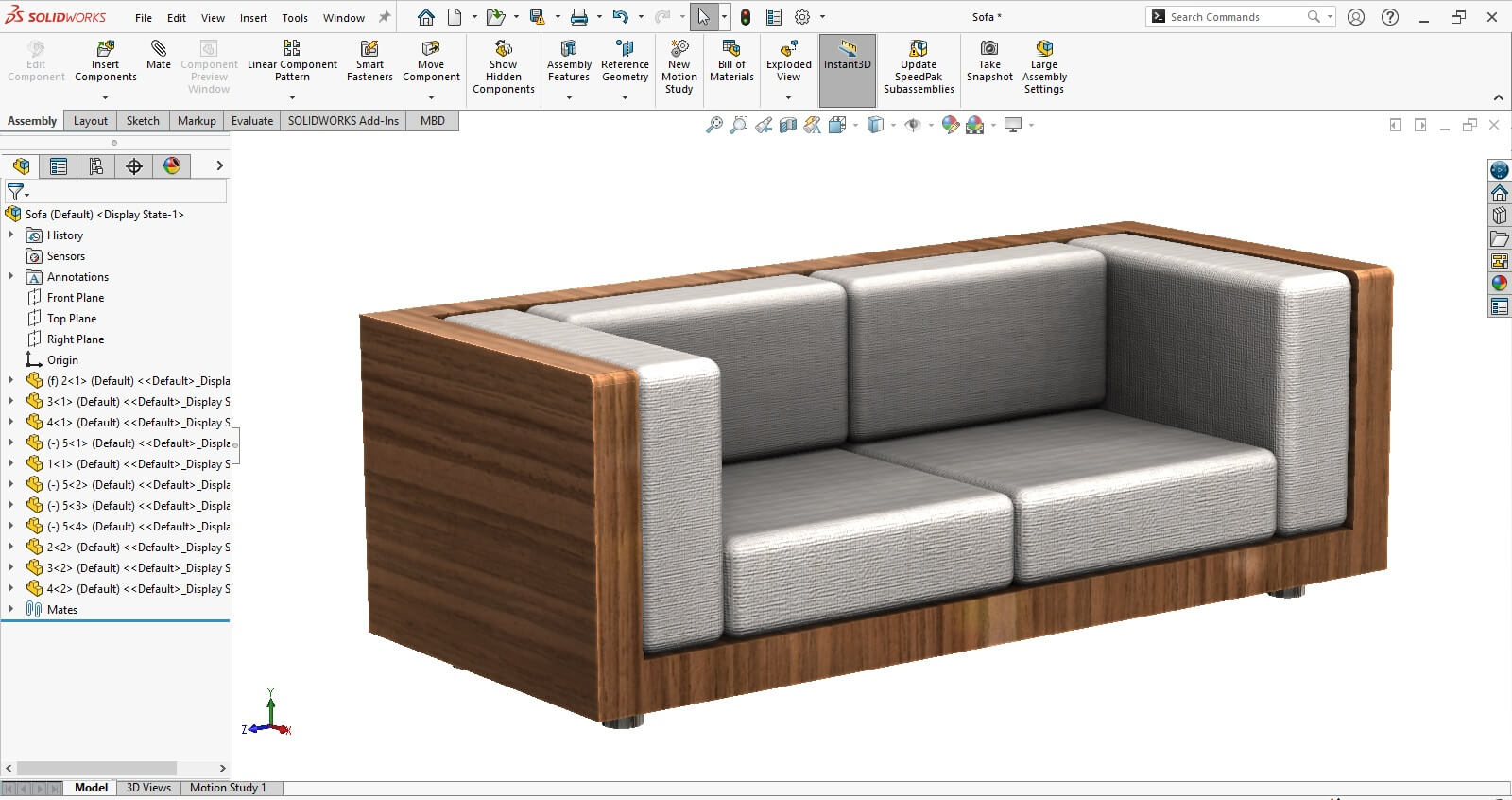 Sofa 3D Render | RenderHub Gallery