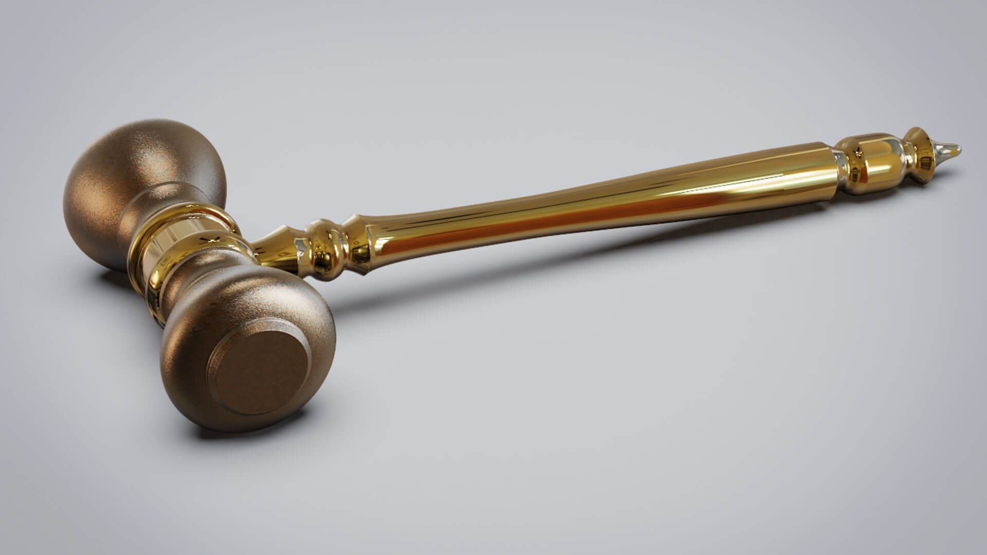 Gavel (Judge's Hammer) - 3D Model by Furqan03