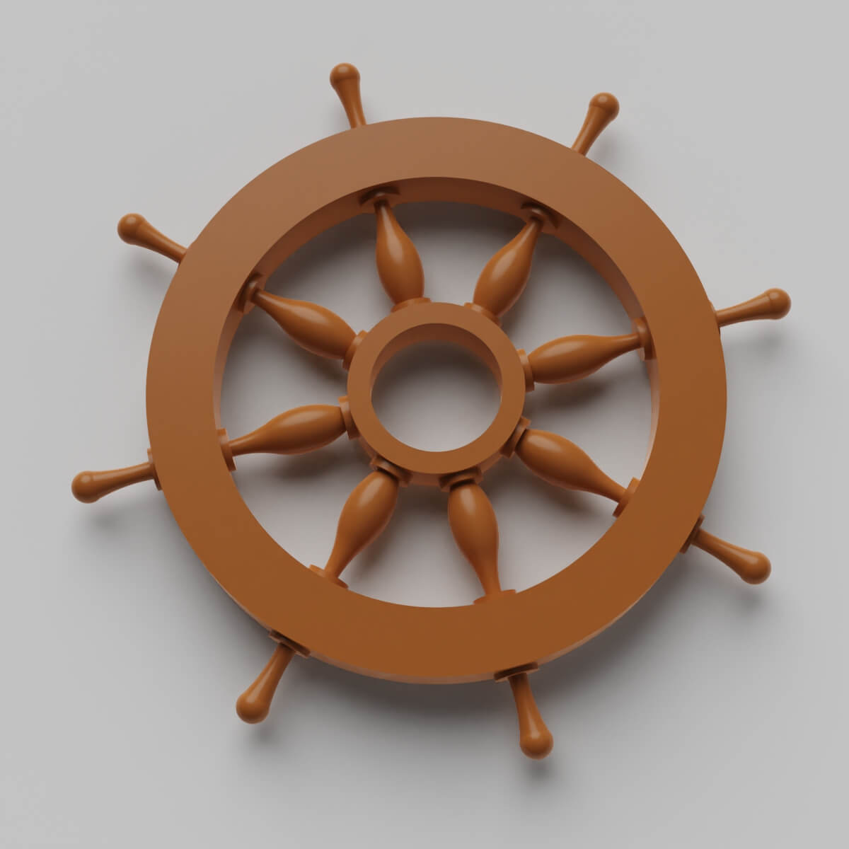 Ship Steering Wheel Helm - 3D Model by Furqan03