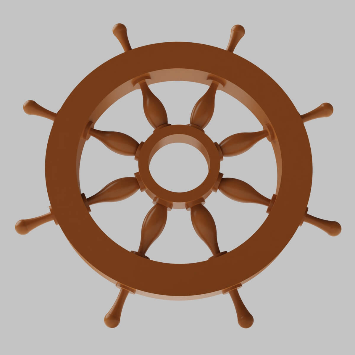 Ship Steering Wheel Helm - 3D Model by Furqan03