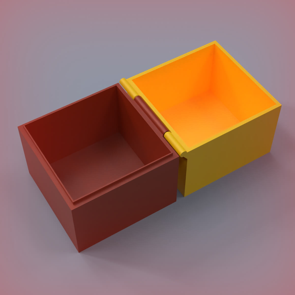 Printable Hinged Box - 3D Model by Furqan03