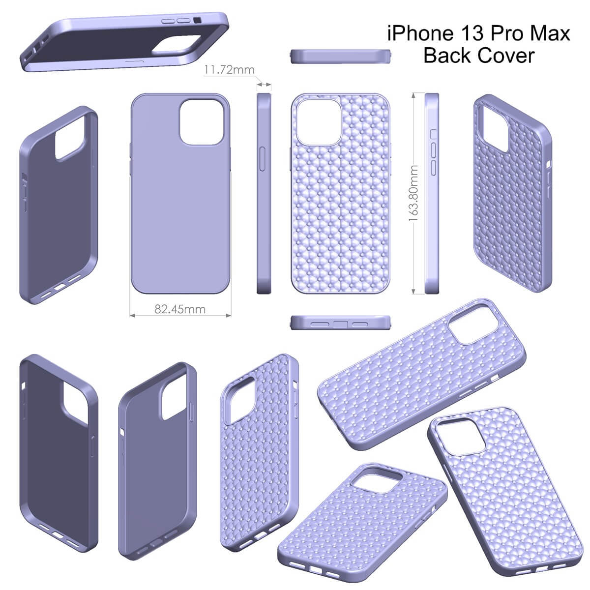 iPhone 13 Pro Max Back Cover - 3D Model by Furqan03