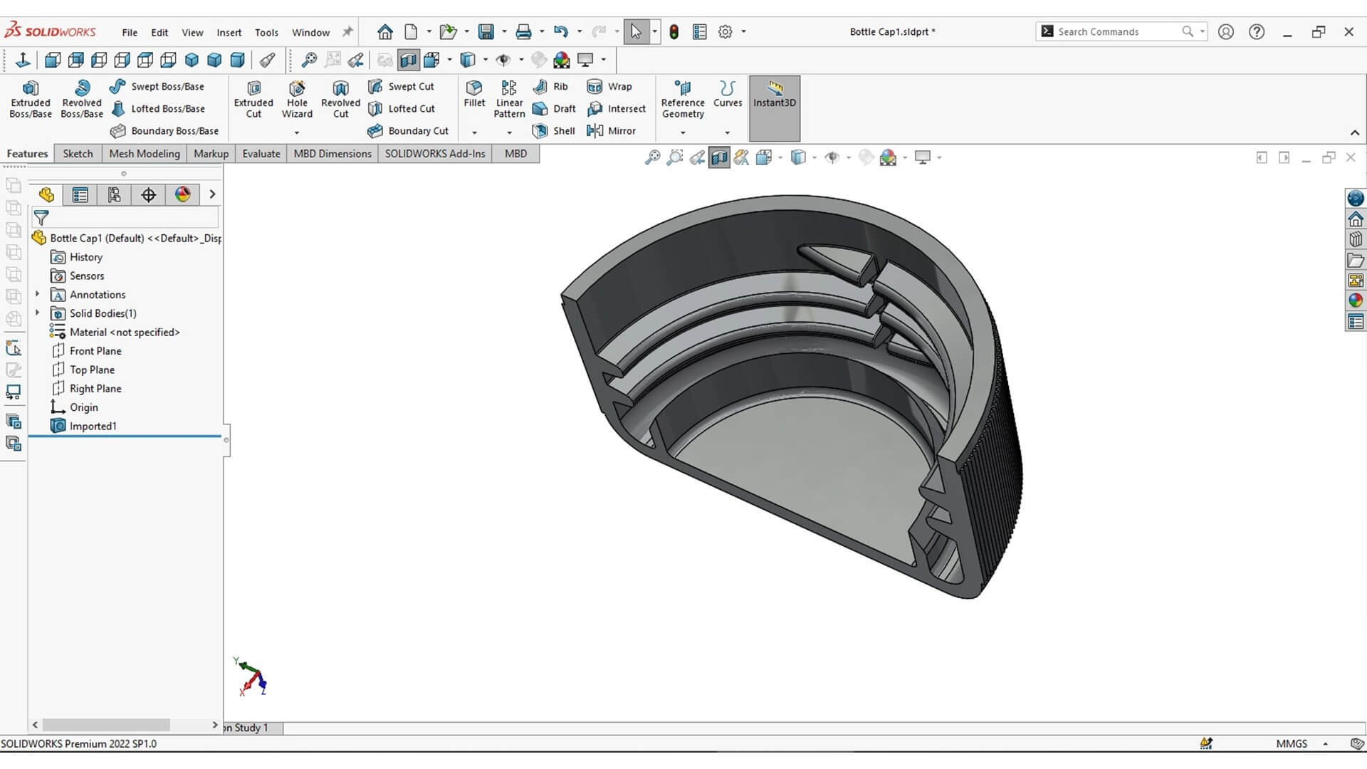 Plastic Bottle Cap - 3D Model by Furqan03