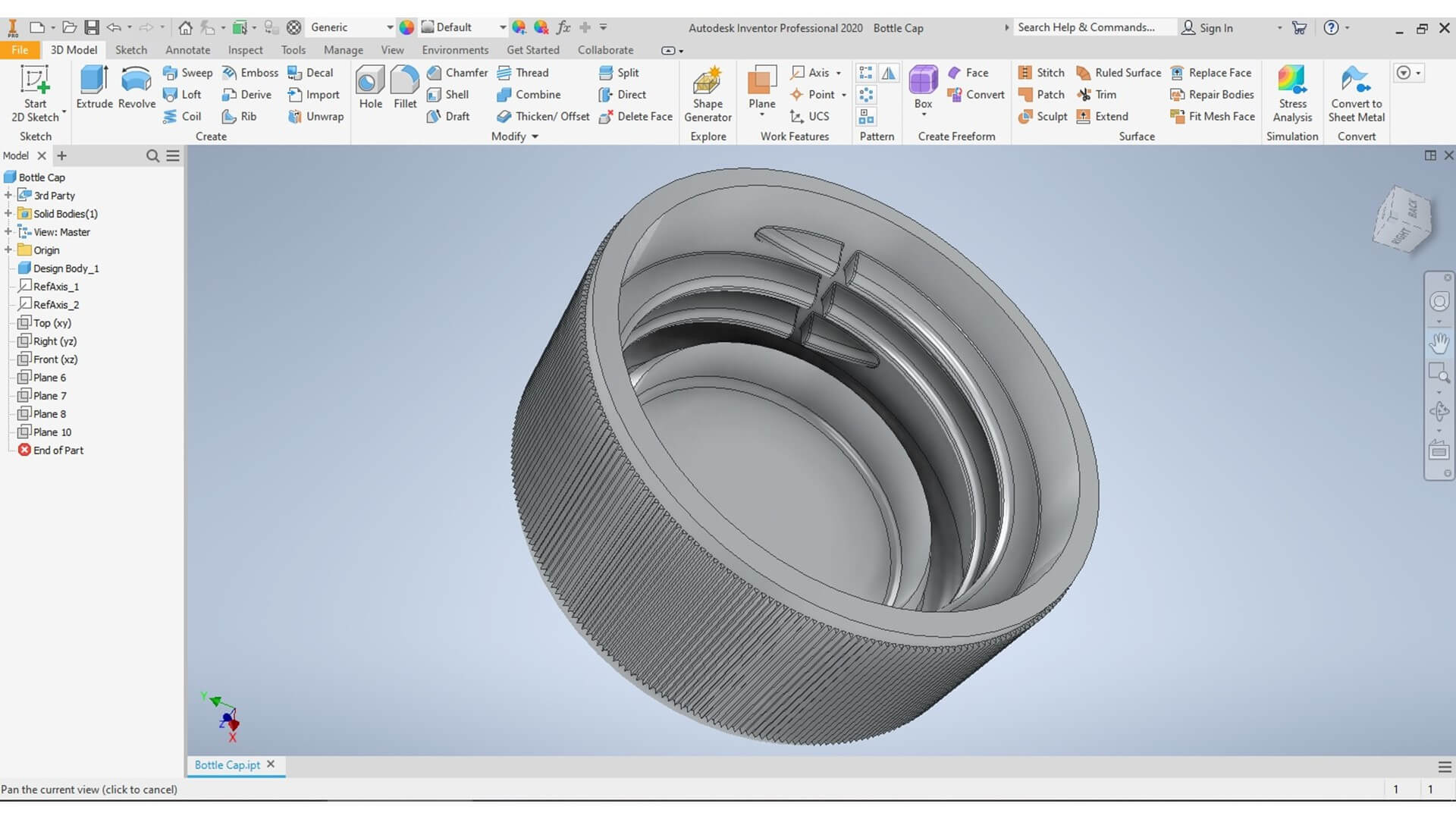 Plastic Bottle Cap - 3D Model by Furqan03