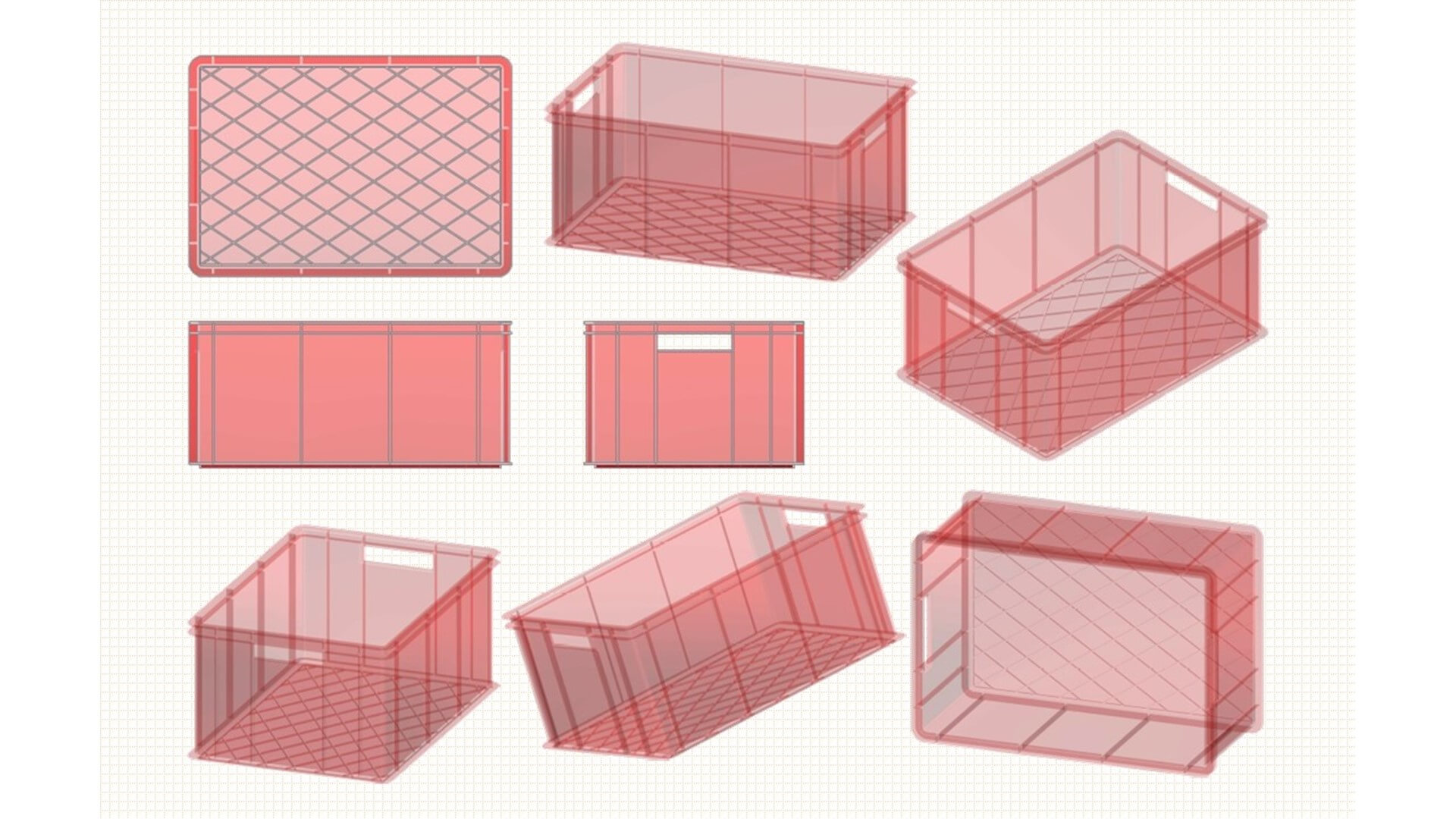Plastic Box for Storage - 3D Model by Furqan03