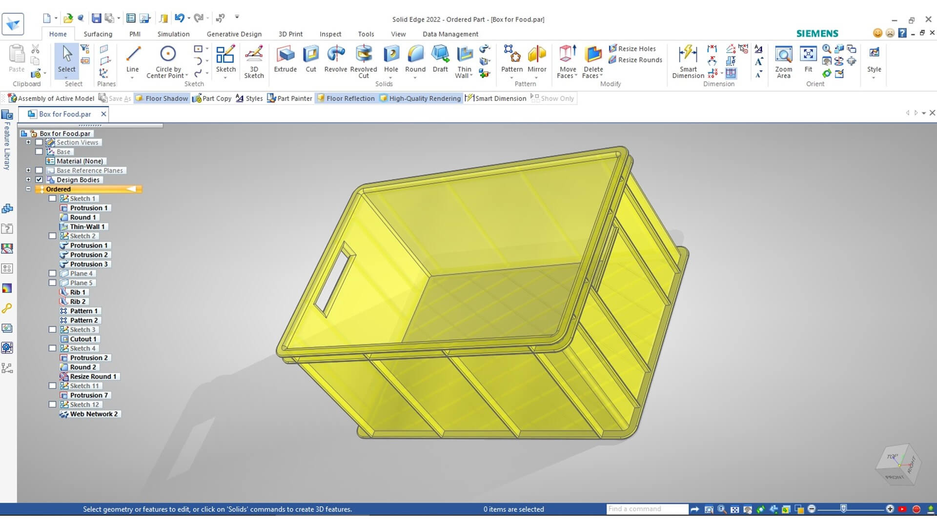 Plastic Box for Storage - 3D Model by Furqan03