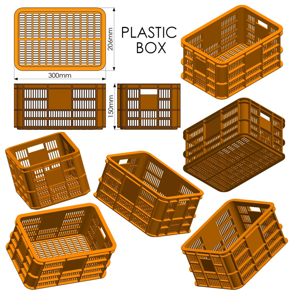 Small Plastic Box - 3D Model by Furqan03