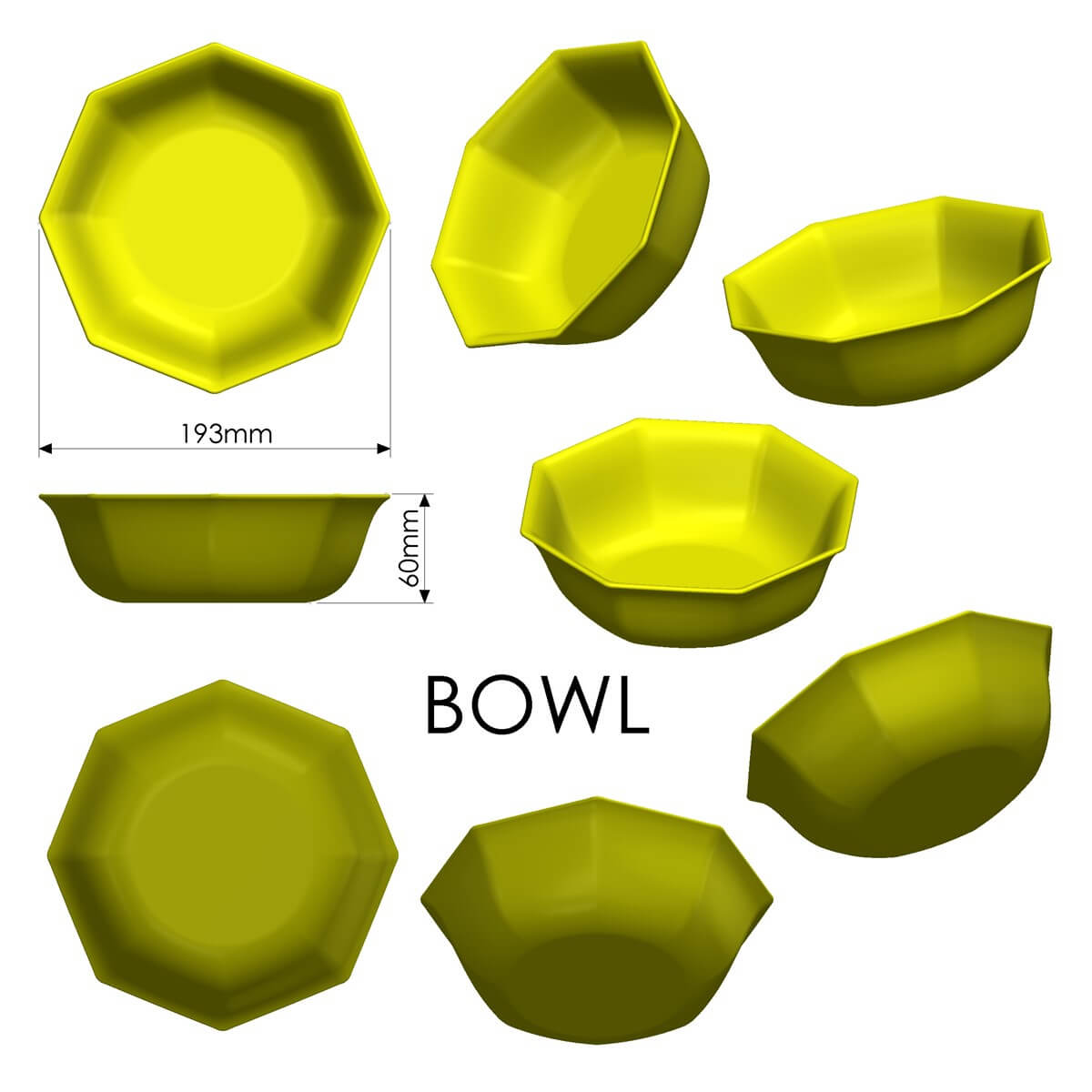 Printable Bowl - 3D Model by Furqan03