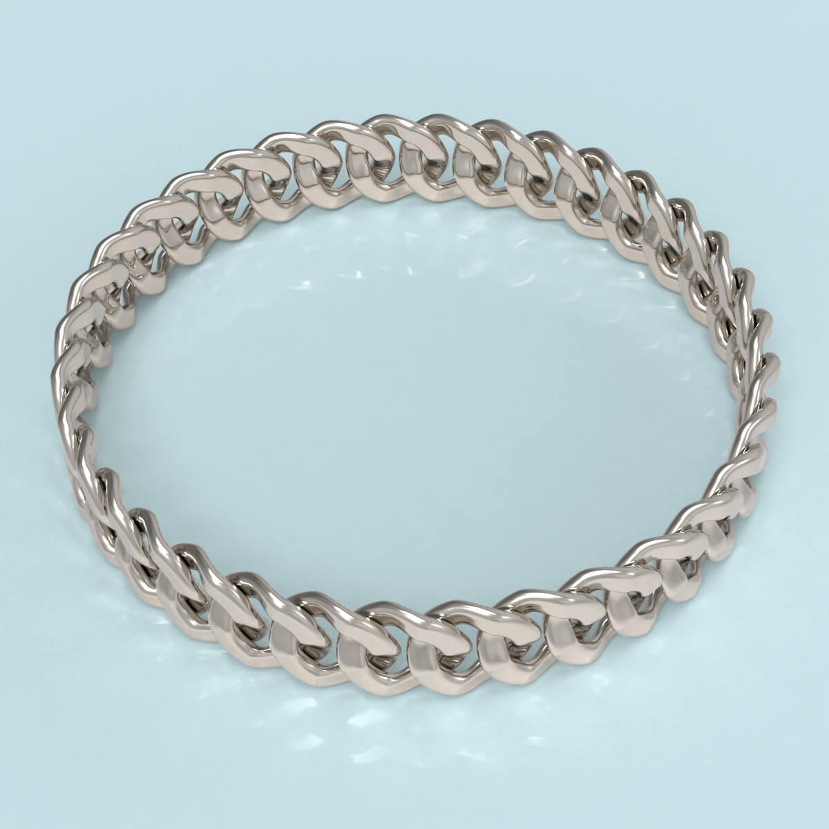 Printable Chain Bracelet - 3D Model by Furqan03