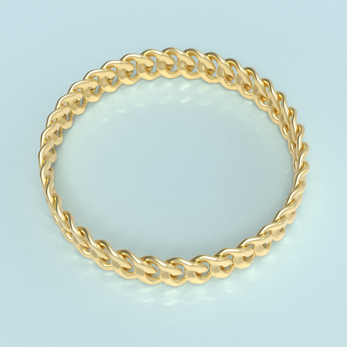 Printable Chain Bracelet - 3D Model by Furqan03