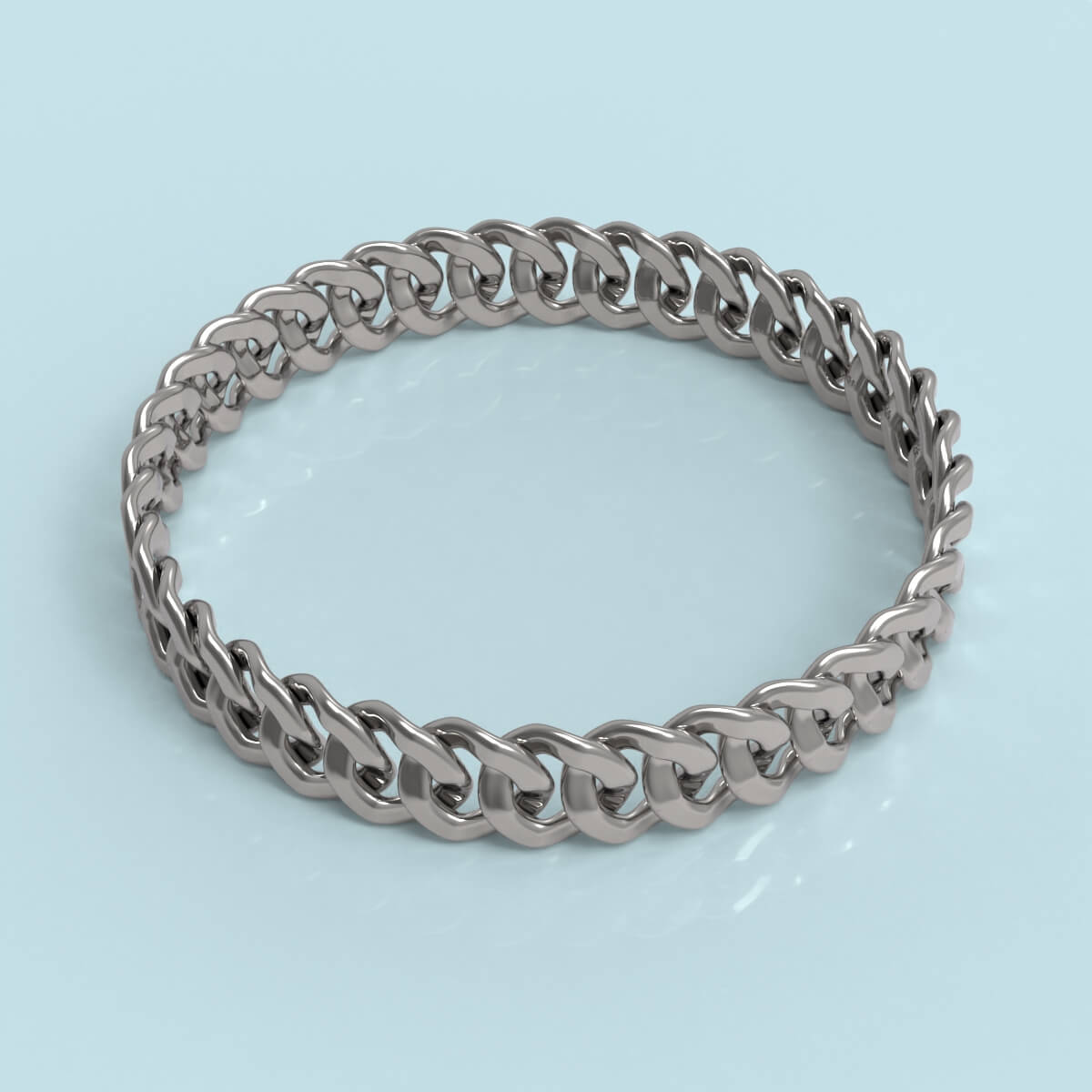 Printable Chain Bracelet - 3D Model by Furqan03