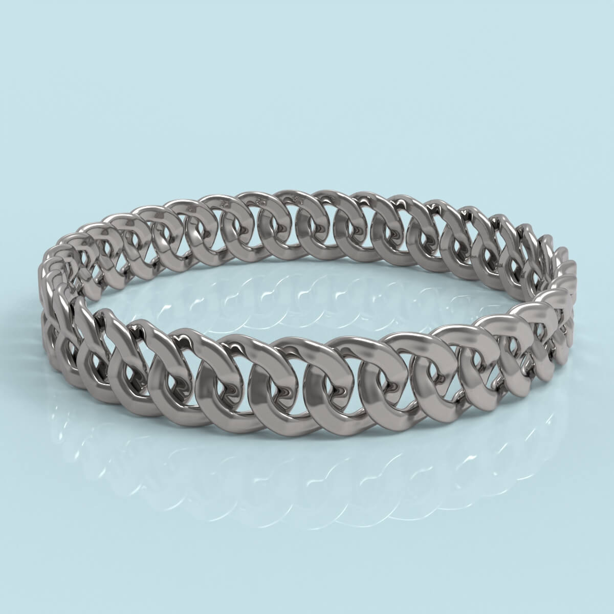 Printable Chain Bracelet - 3D Model by Furqan03