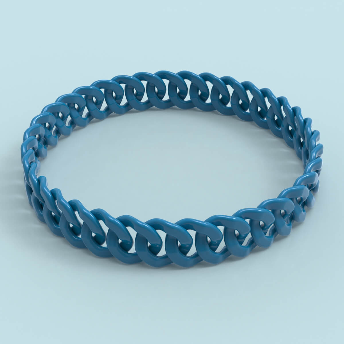 Printable Chain Bracelet - 3D Model by Furqan03