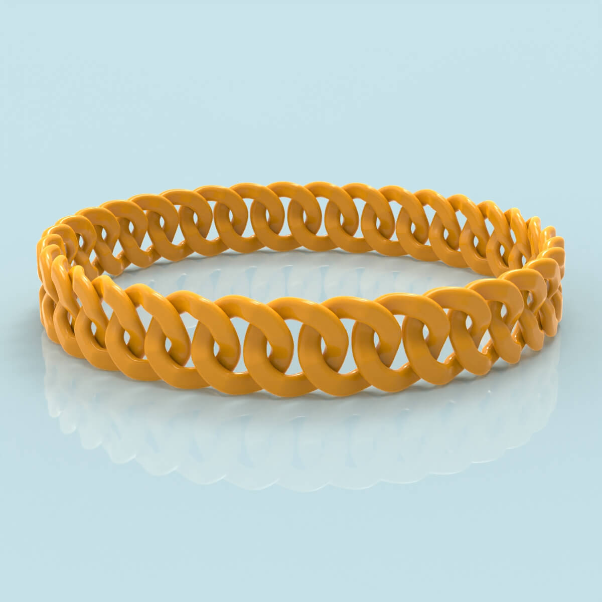Printable Chain Bracelet - 3D Model by Furqan03