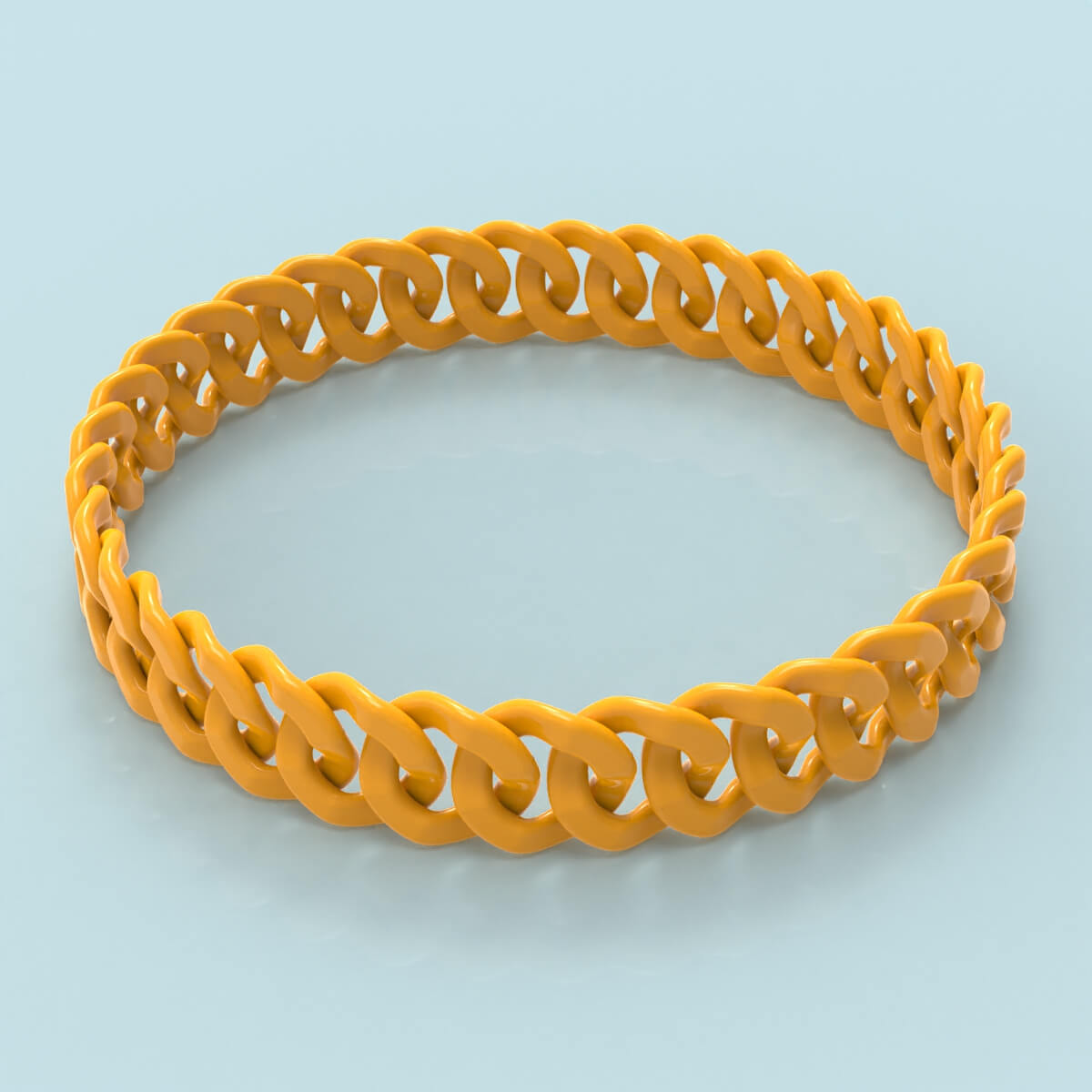 Printable Chain Bracelet - 3D Model by Furqan03