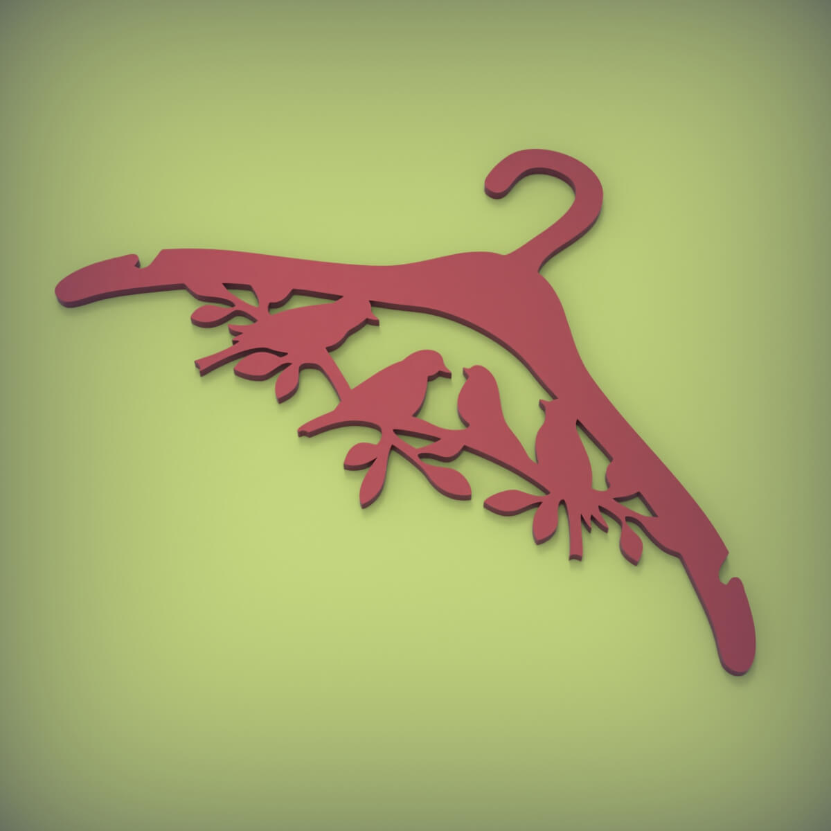 Printable Cloth Hanger - 3D Model by Furqan03