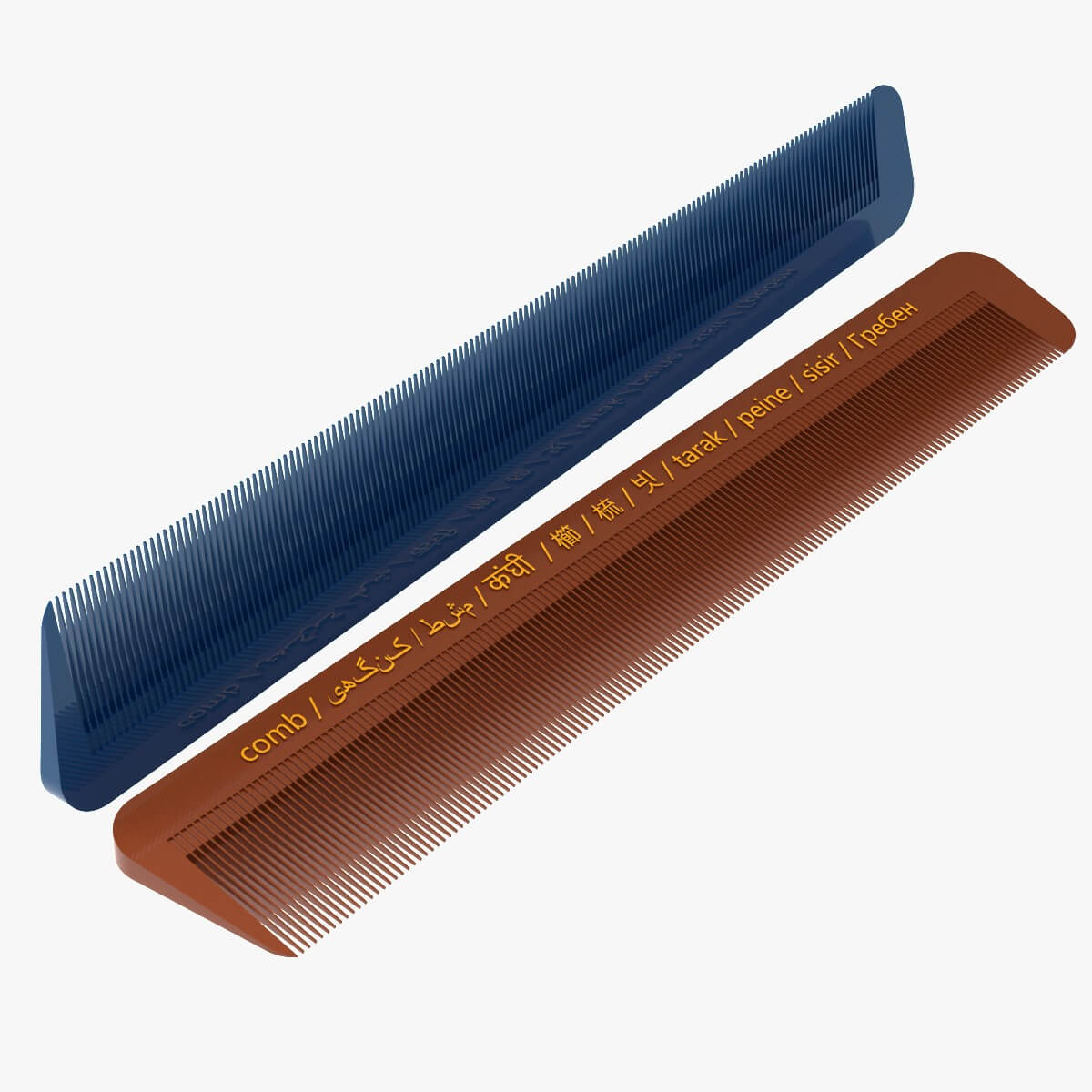 Printable Hair Comb - 3D Print Model by Furqan03