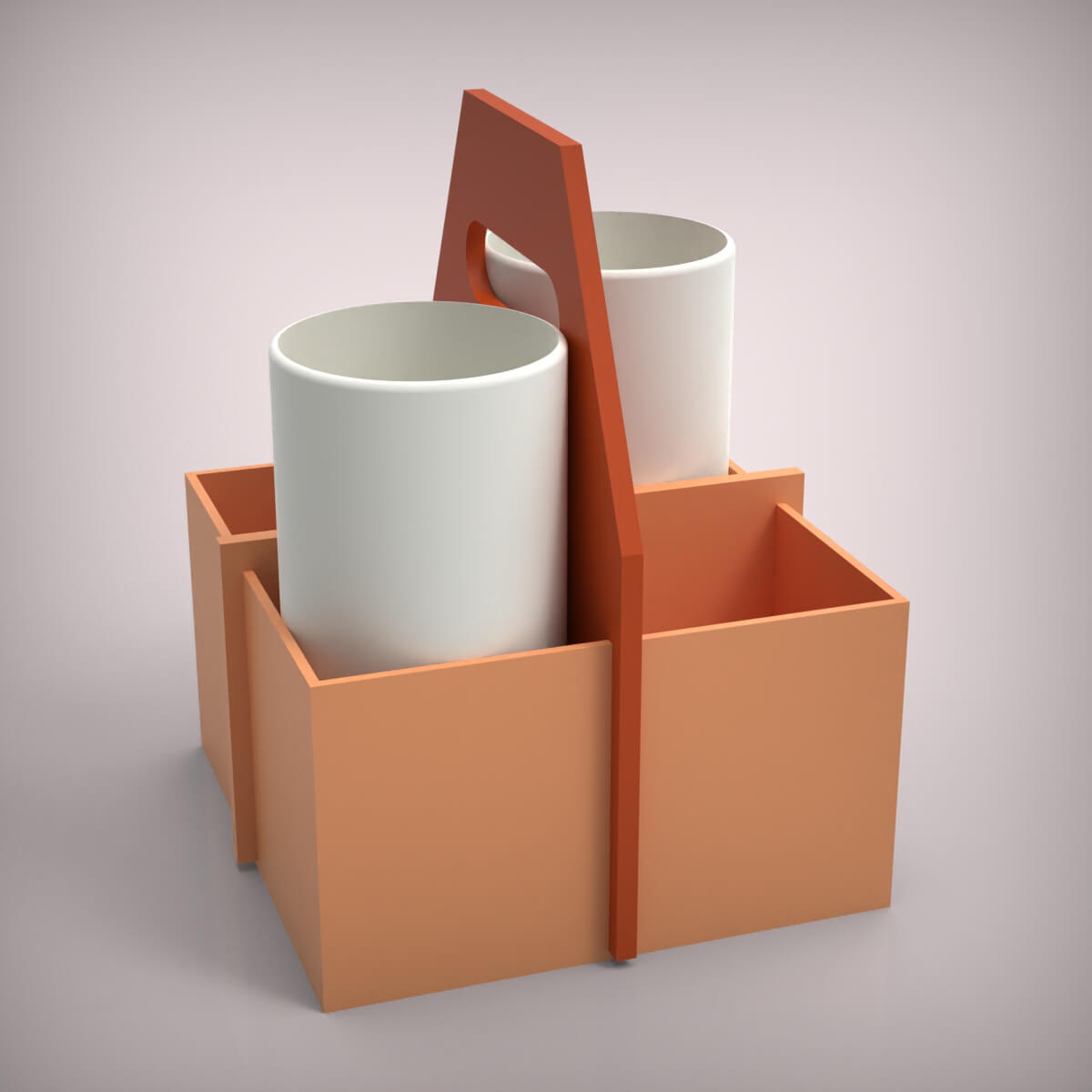 Printable Cup Holder - 3D Model by Furqan03