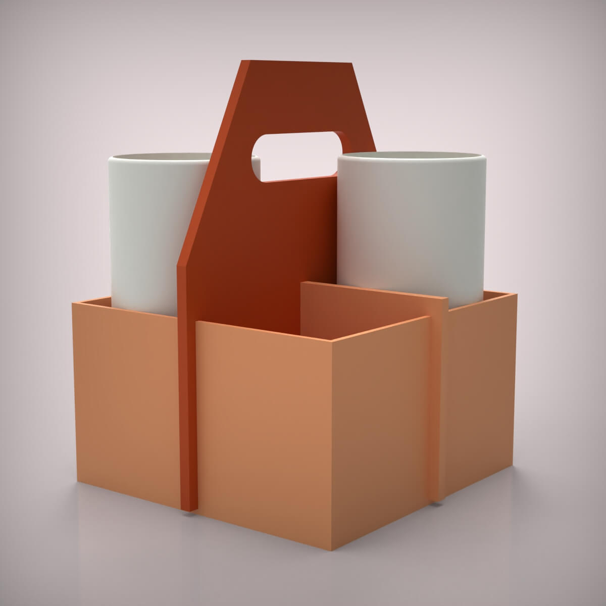 Printable Cup Holder - 3D Model by Furqan03