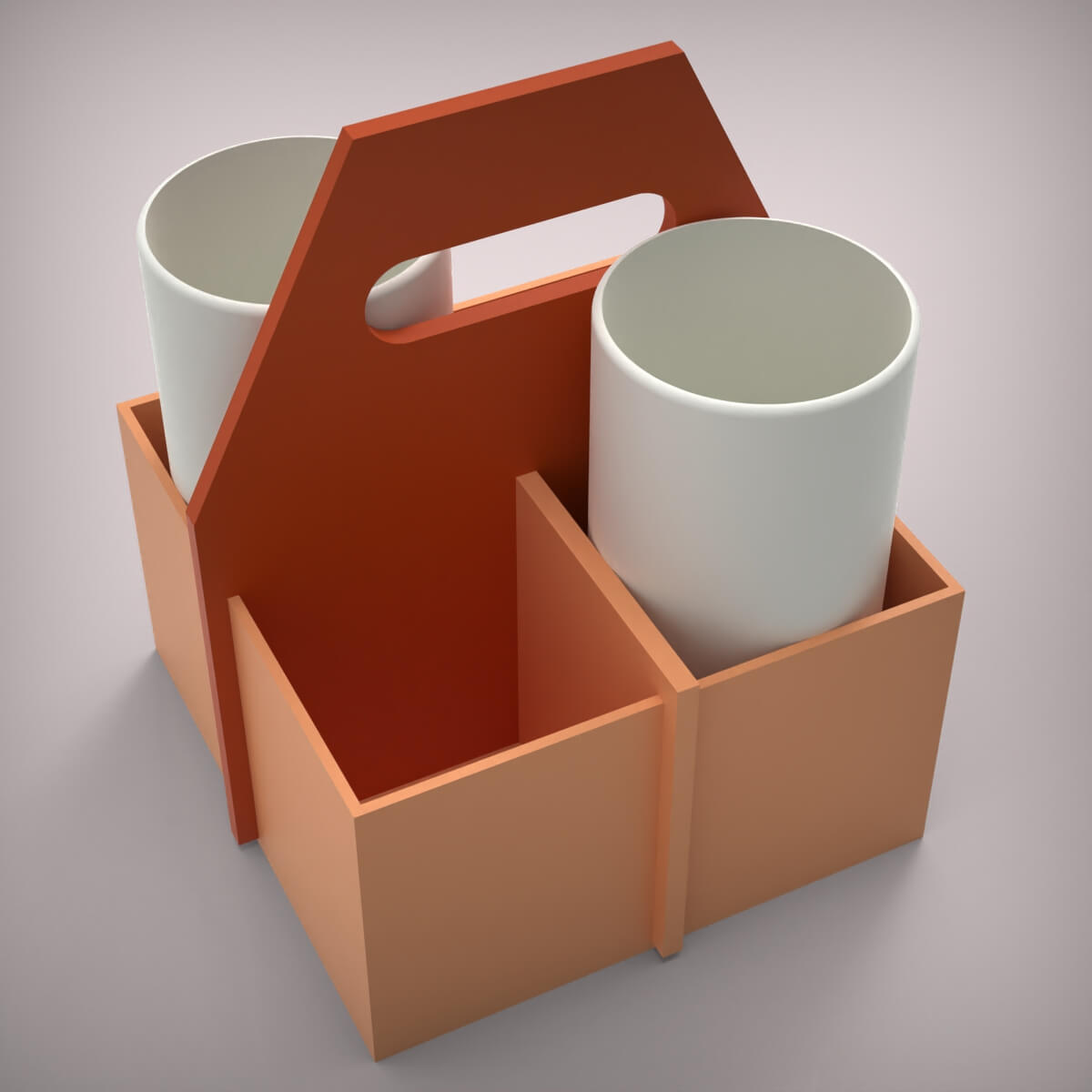Printable Cup Holder - 3D Model by Furqan03