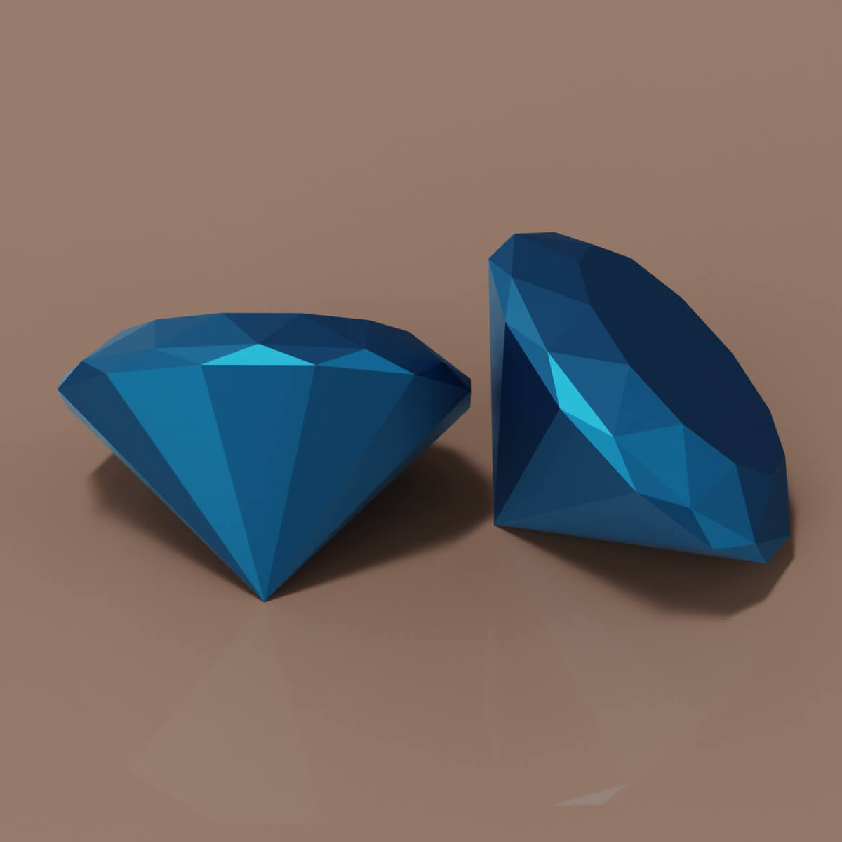 Printable Diamond - 3D Model by Furqan03