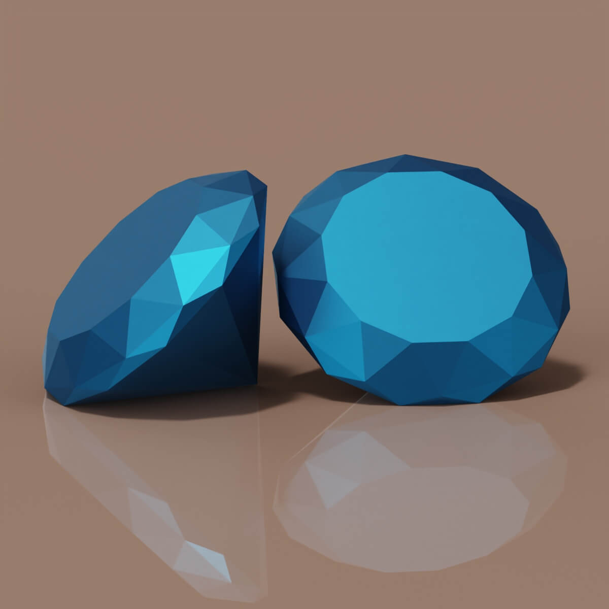Printable Diamond - 3D Model by Furqan03
