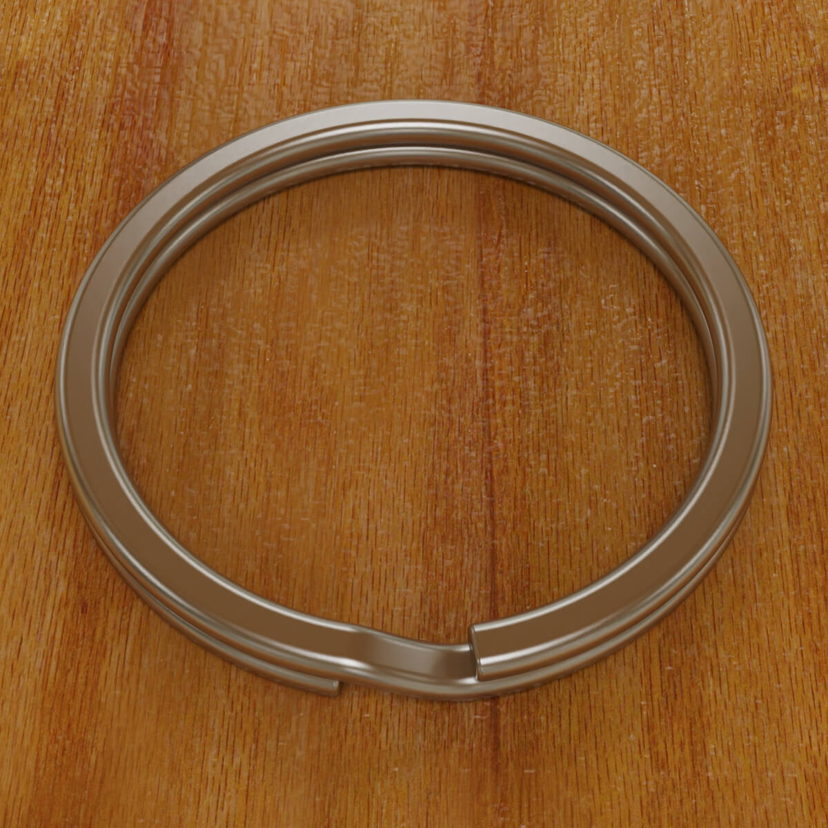 Printable Flat Key Ring - 3D Model by Furqan03