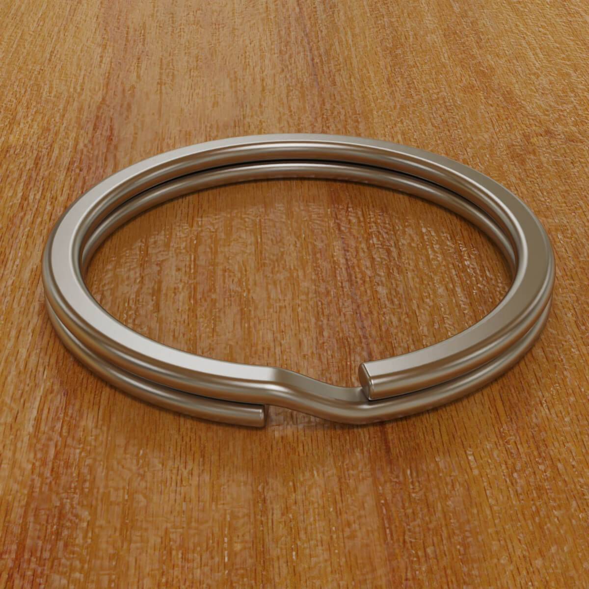 Printable Flat Key Ring - 3D Model by Furqan03