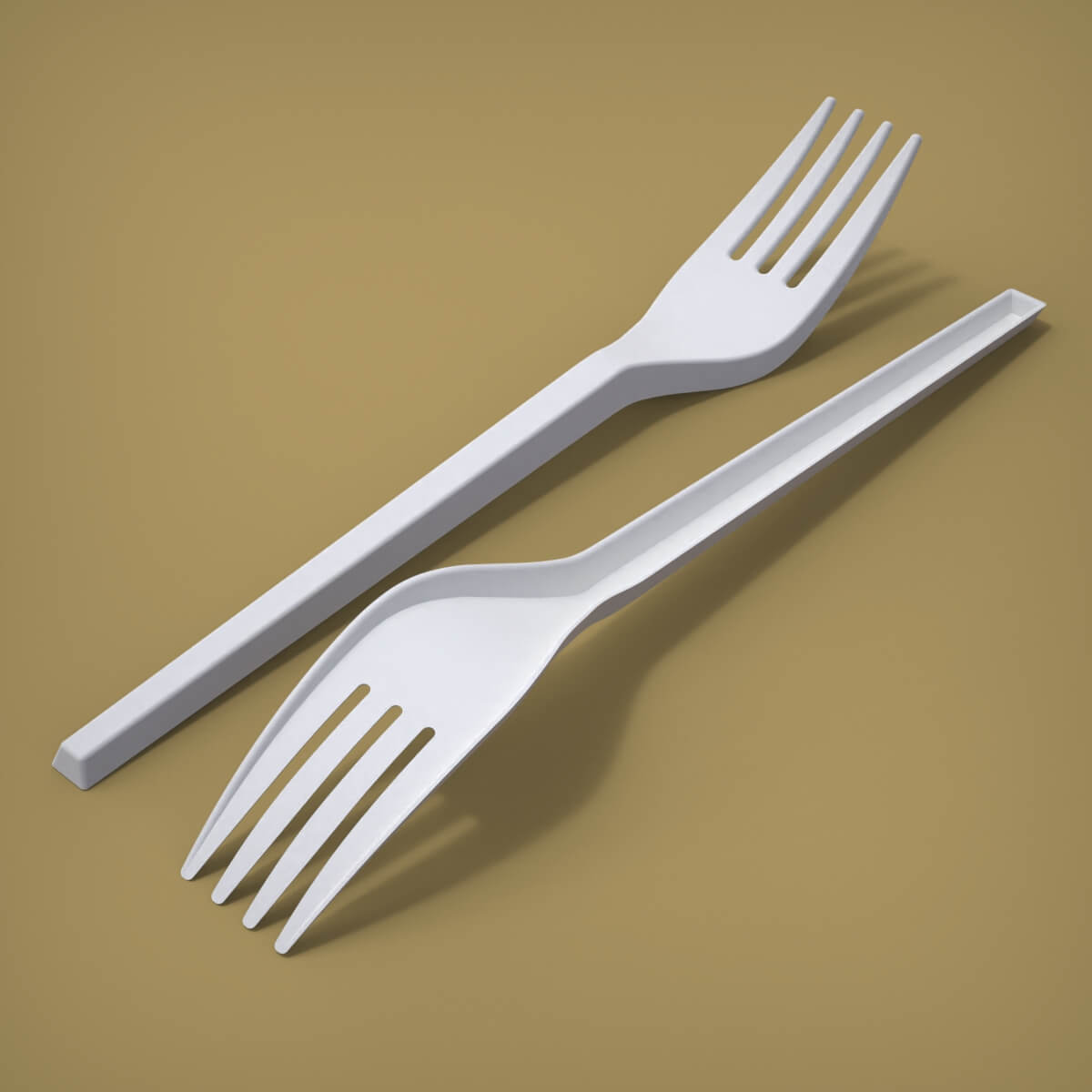 Printable Fork - 3D Model by Furqan03