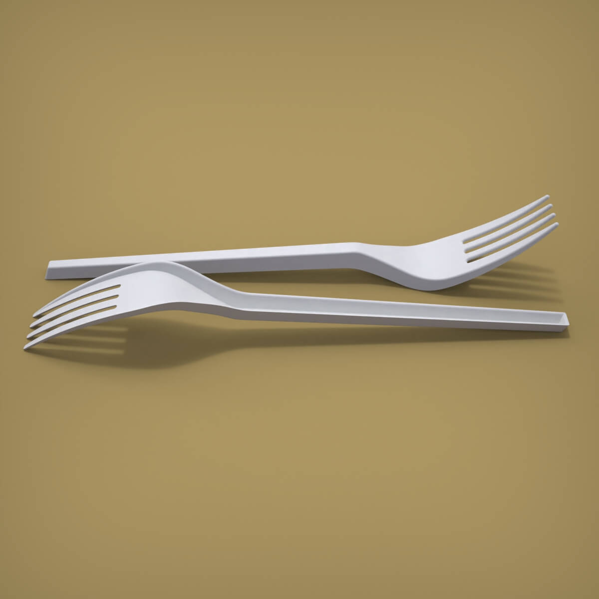 Printable Fork - 3D Model by Furqan03