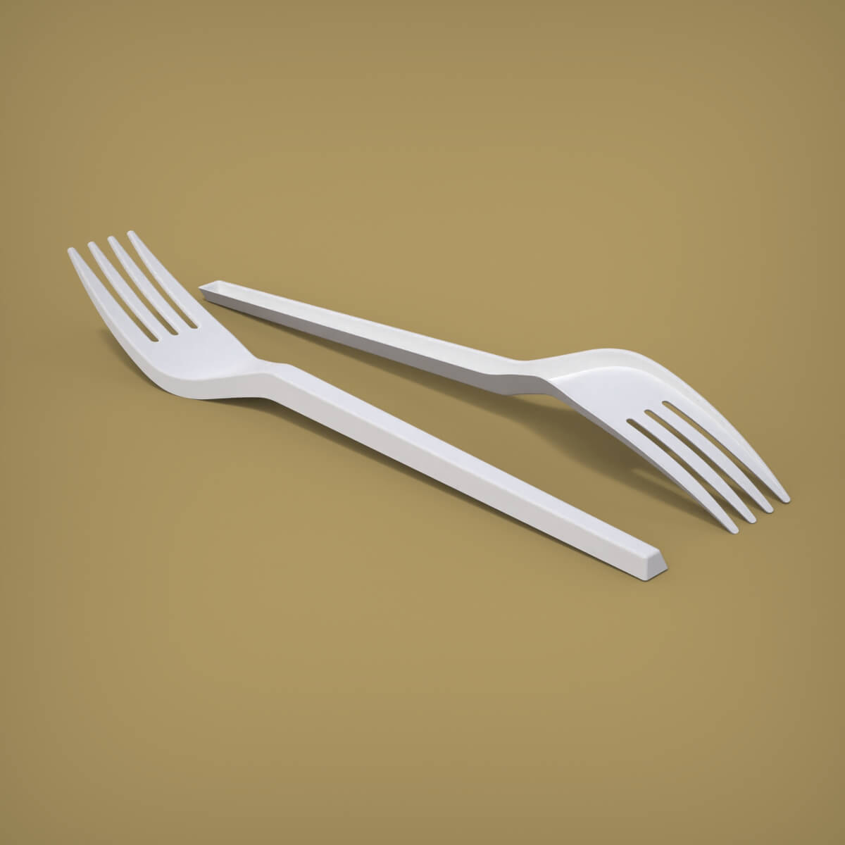 Printable Fork - 3D Model by Furqan03