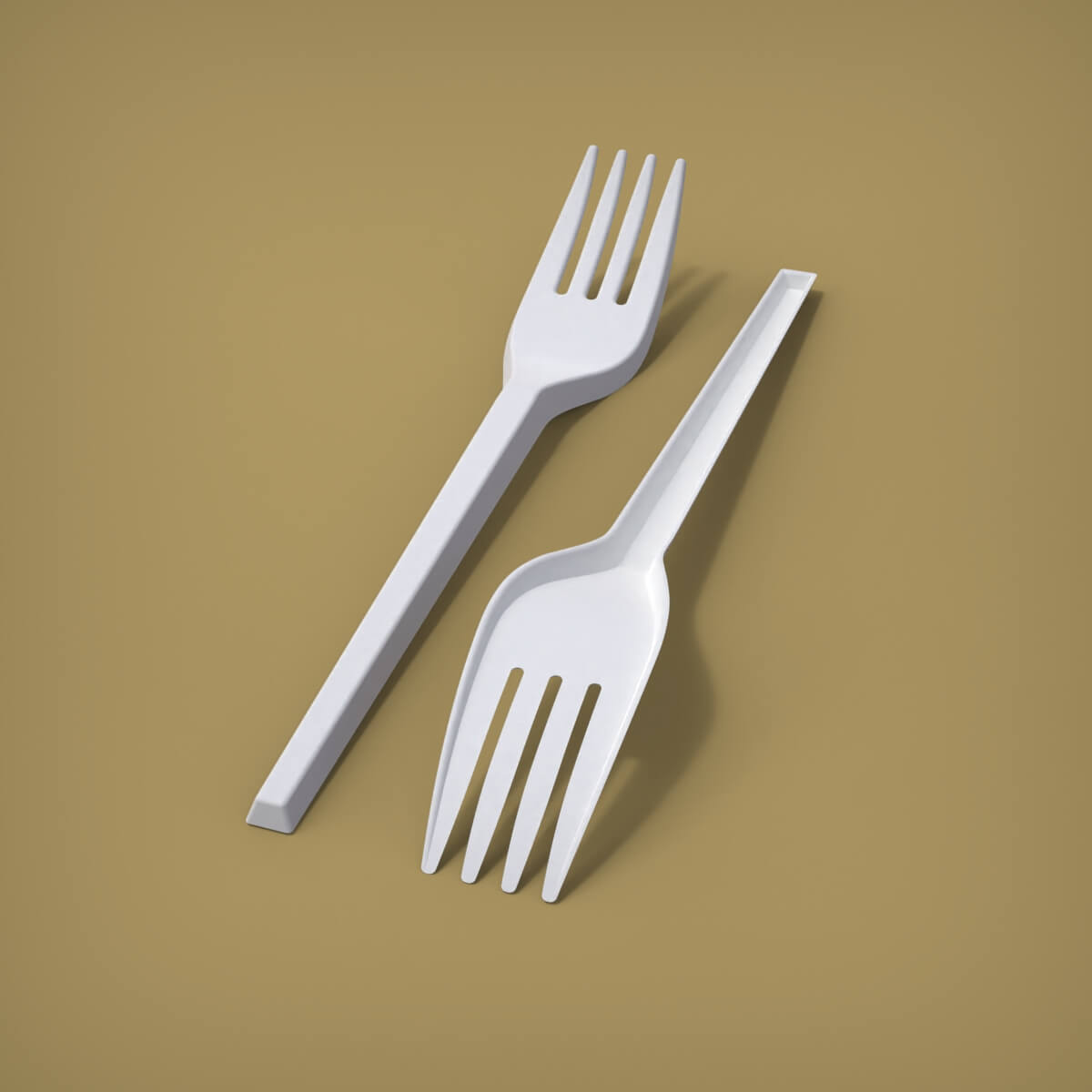 Printable Fork - 3D Model by Furqan03
