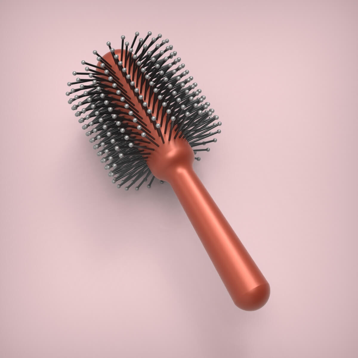 Printable Hair Brush - 3D Model by Furqan03